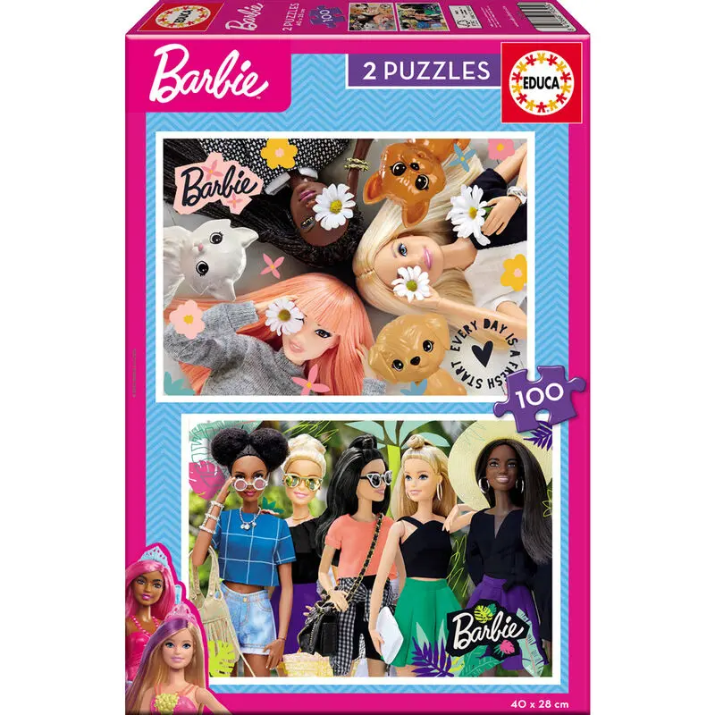 Barbie puzzle 2x100pcs | Fanbase