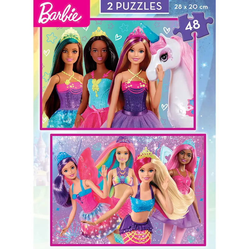 Barbie puzzle 2x48pcs | Fanbase Europe