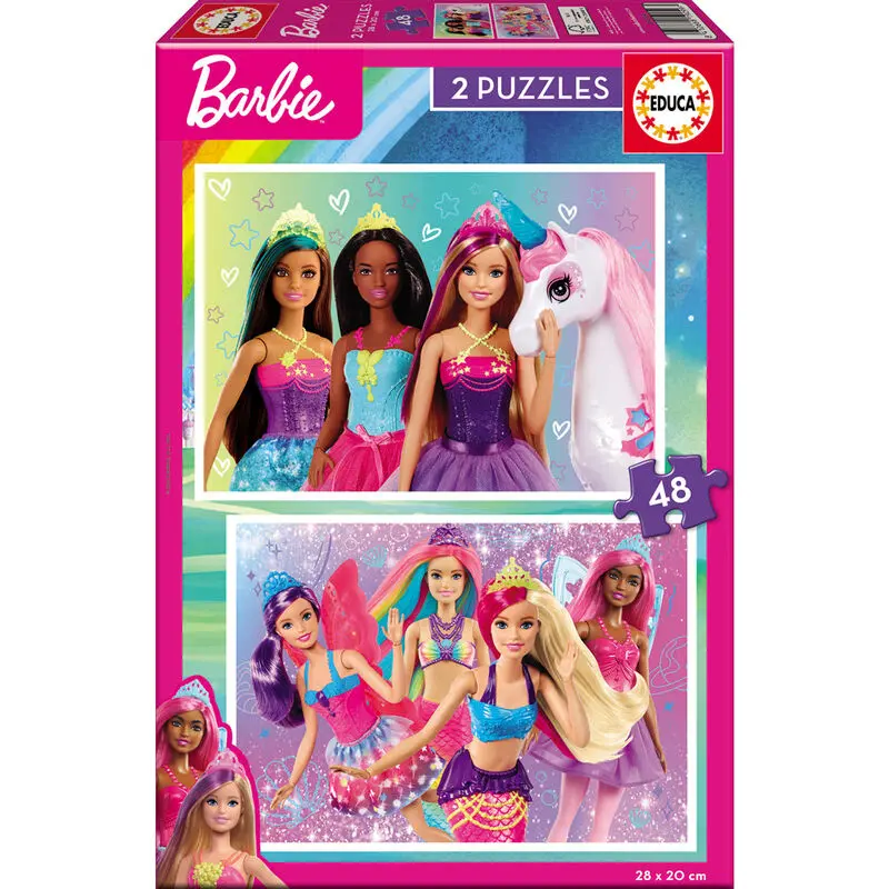 Barbie puzzle 2x48pcs | Fanbase Europe