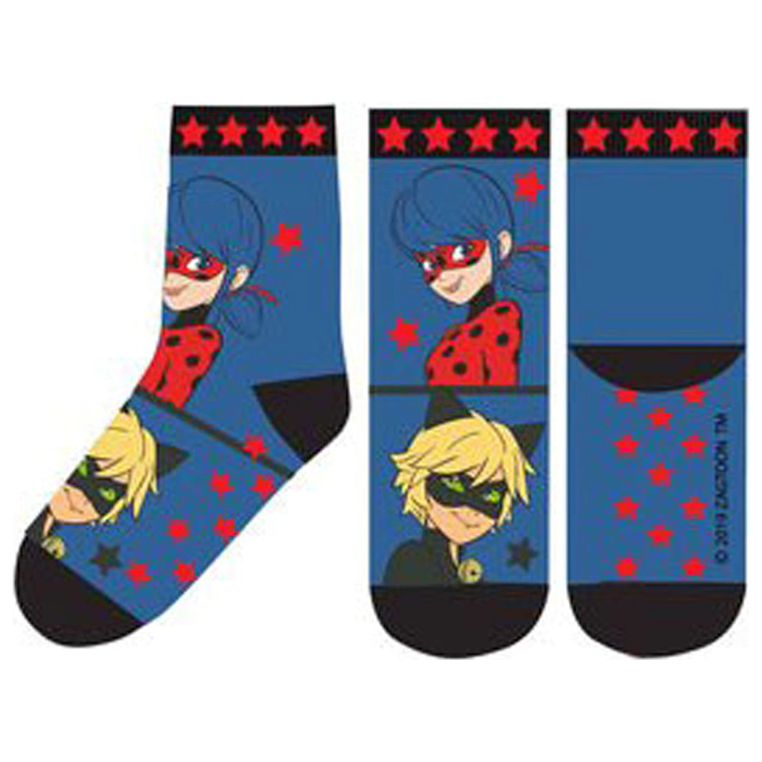 Miraculous: Tales of Ladybug & Cat Noir Stars Kids Thick Non-Slip Socks ...