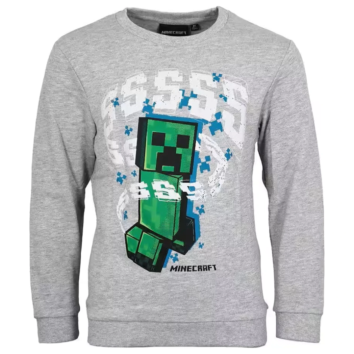 Minecraft Grey children's hoodie 8 years / 128 cm | Fanbase Europe