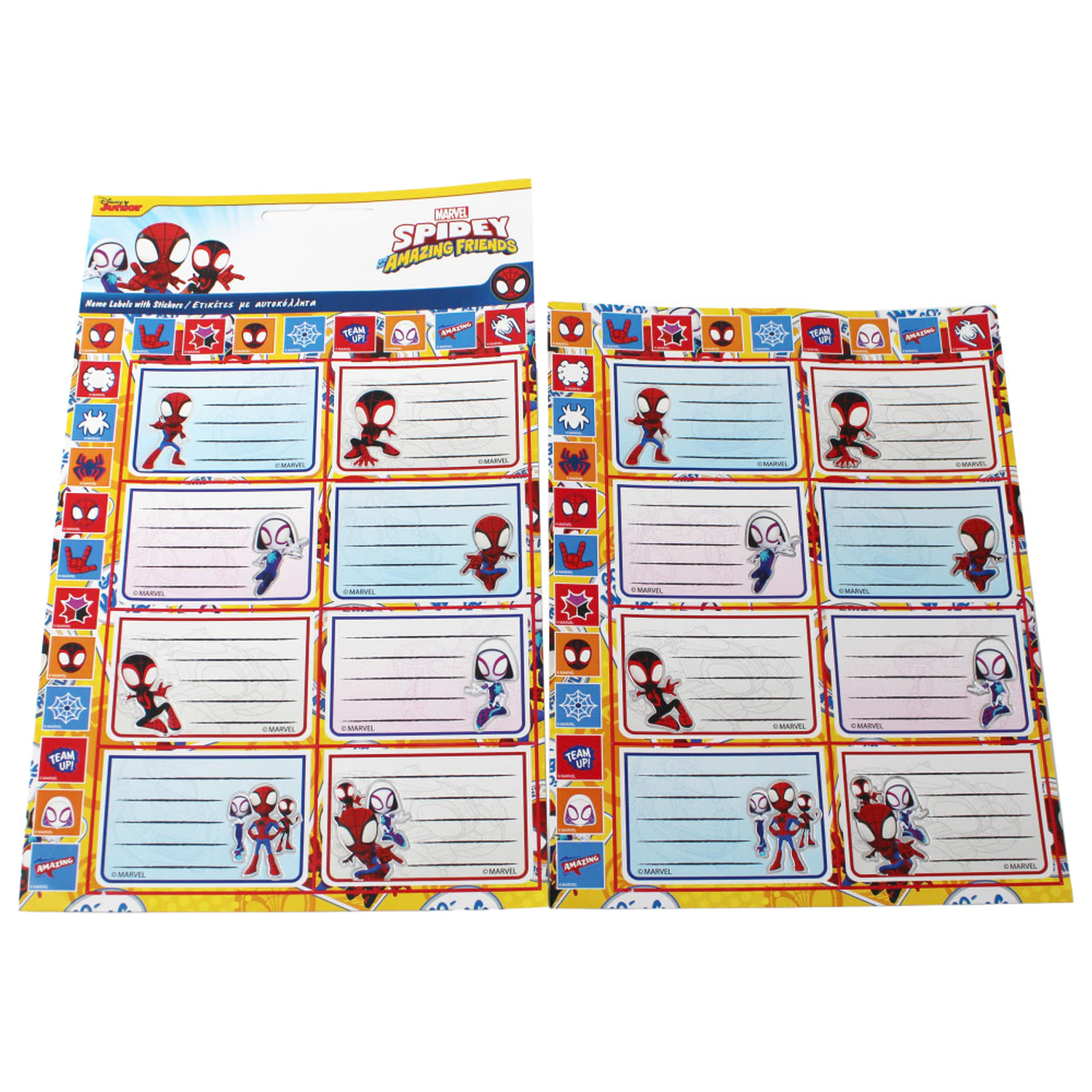 Spider-Man Spidey Notebook Label with Sticker 16 pcs | Fanbase Europe